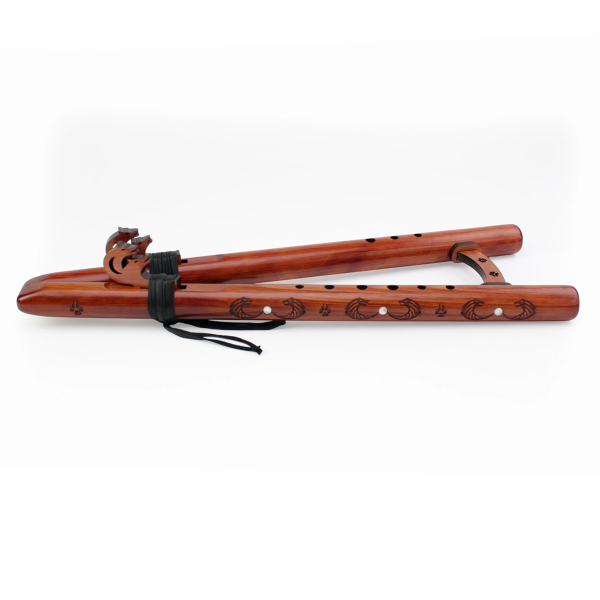 Double Wolf Pack 'F#' Signature Flute - Aromatic Cedar | Son of Drum